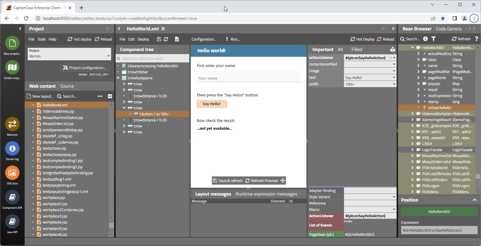 Overview - CaptainCasa Enterprise Client