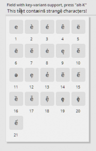 Typing in special characters - CaptainCasa Enterprise Client